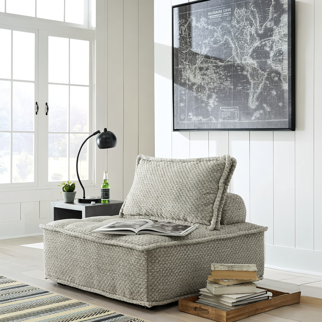 Buy Seattle Modular Accent Chair Taupe Fabric Bunbury WA – Furniture Barn